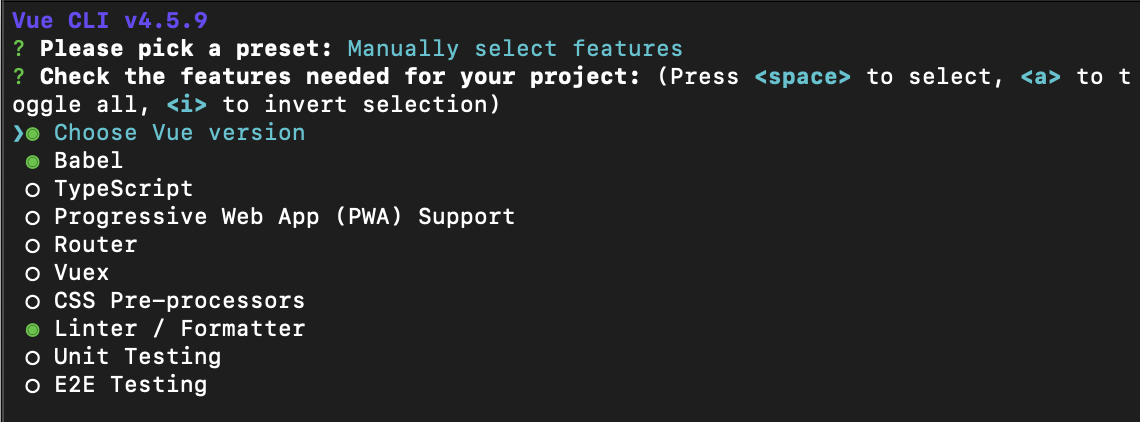 Vue CLI 초기셋팅 방법